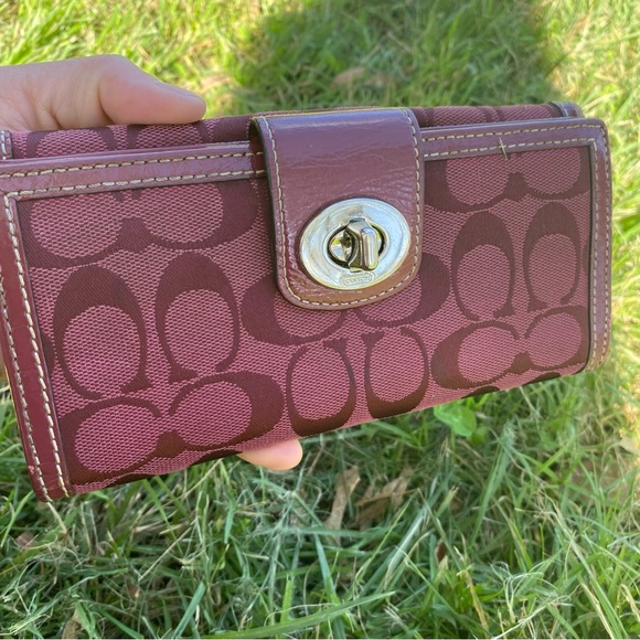 Coach | Bags | Coach Logo Signature Wallet | Poshmark